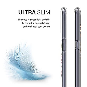 kwmobile Clear Case Compatible with OnePlus Nord N100 - Phone Case Soft TPU Cover - Travel Black/Multicolor/Transparent