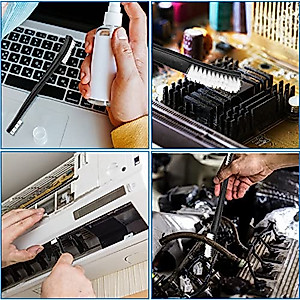 9Pcs Small Cleaning Brushes Set,Double-Ended Nylon Detailing Crevice Brushes 7Inch All Purpose Cleaning Brush Stiff Bristles Brushes for Kitchen, Sink,Bathroom, Gaps, Corner, Tight Small Space