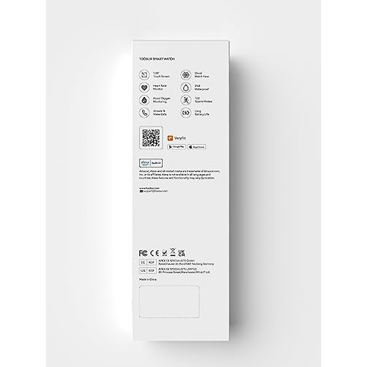 TOOBUR Smart Watch for Men Alexa Built-in, 44mm Fitness Tracker with Answer/Make Calls, IP68 Waterproof/Heart Rate/Sleep Tracker/100 Sports, Fitness Watch Compatible Android iOS