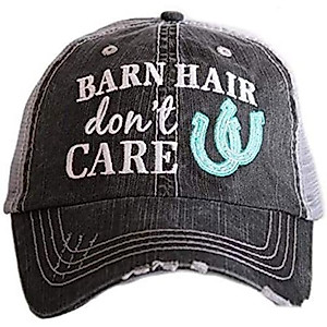 KATYDID Barn Hair Don’t Care Baseball Cap - Trucker Hat for Women - Stylish Cute Sun Hat (Mint)