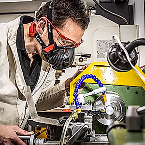 Trend Air Stealth Dust Mask, Half Mask with Replaceable Twin HEPAC Filters for Woodworking, Building & Construction Work, Medium/Large, STEALTH/ML