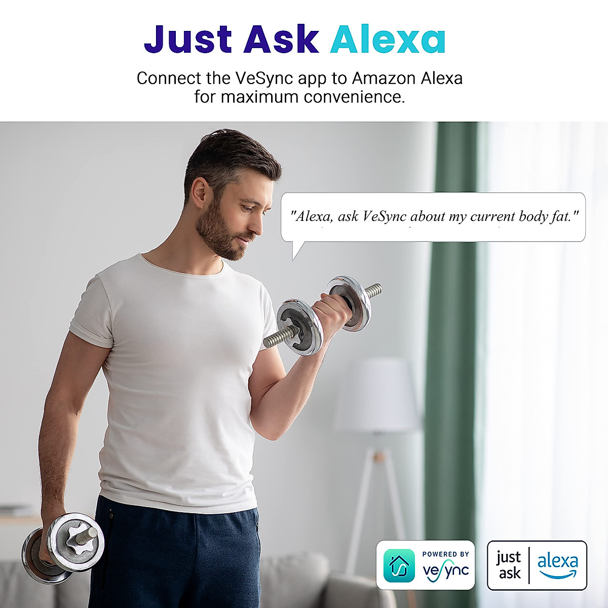 Etekcity Scale for Body Weight, Smart Digital Bathroom Weighing Machine with Body Fat for People, Accurate Bluetooth BMI Measurement, Body Composition Analyzer, 400lb