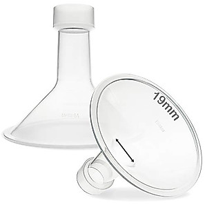 Nenesupply 19mm Flange Breastshield Compatible with Lansinoh Pump Parts and Breastpumps. Replacement to Lansinoh Flange 19mm Breastshield. Work with SignaturePro SmartPump Manual