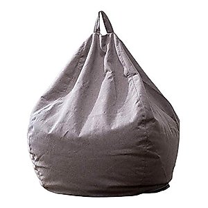 UXZDX Lazy Sofa, Super Large Bean Bag Sofa Chair Cover Lounger Seat Living Room Furniture Beanbag Bed Pouf,63cmx81.5cm Gray