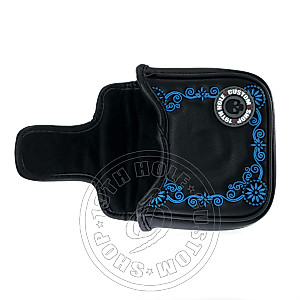 Dia de Los Muertos Sugar Skull Golf High-MOI Mallet Putter Headcover, Black