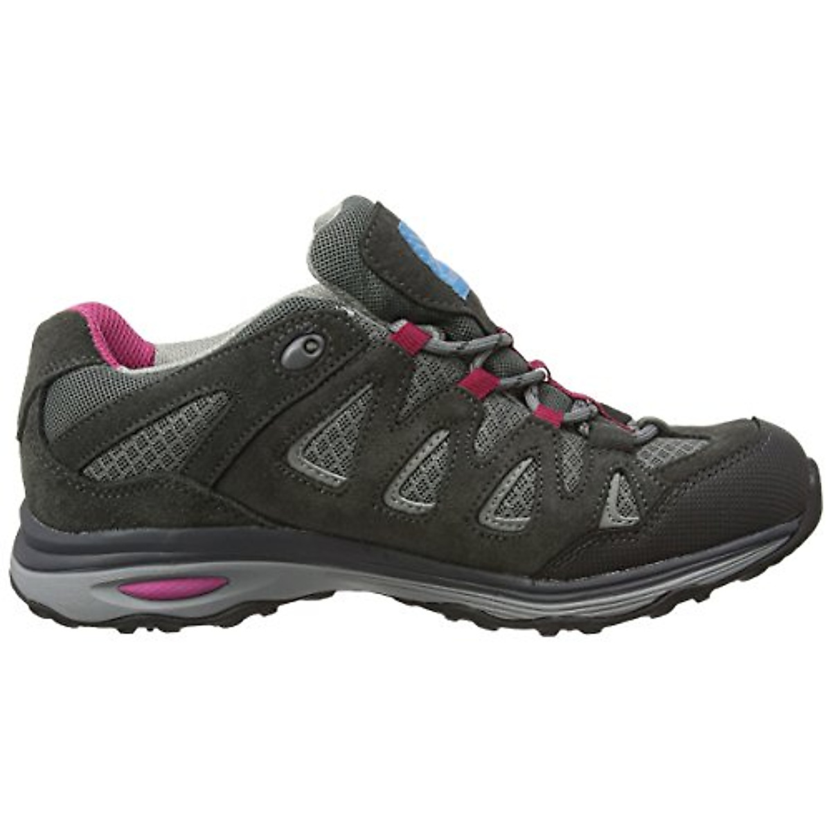 Karrimor Women's Walking Low Rise Hiking Boots, Black C Pink, 9.5