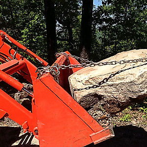 Sulythw Tractor Bucket Hooks, 3 Pack of Tractor Accessories with Heavy Duty Tow GRAP Hooks Loader Bucket Accessories for John Deere Kubota Kioti Compact Tractor(Max 15,000lbs, Black)