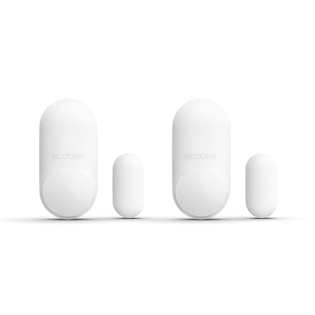 ecobee Smart Sensor for Doors & Windows 2 Pack - Wifi Contact Sensor for Home Security, Energy Savings - Compatible with Smart Thermostats - Temperature sensor, white