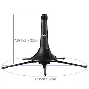 Eastar Trumpet Stand Portable Trumpet Holder Foldable Metal 5 Leg Stand for Brass Instruments EST-001