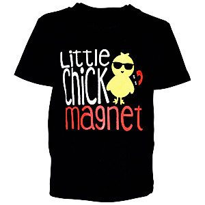 Chick Magnet Boys Easter Shirt for Boys Casual Toddler Shirt Funny T-Shirt Kids Easter Outfit (3t, Black)