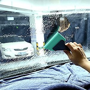 EHDIS Small Squeegee 5 inch Rubber Window Tint Squeegee for Car, Glass, Mirror, Shower, Auto,Windows -Red (Light Blue, 2)