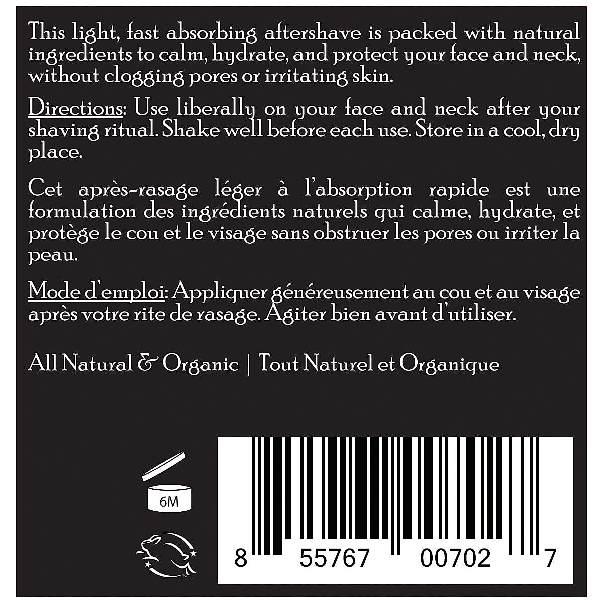 Brickell Men's Instant Relief Aftershave for Men, Natural and Organic Soothing After Shave Balm to Prevent Razor Burn 2 Ounce, Unscented