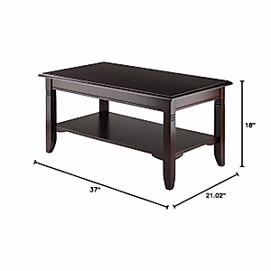 Winsome Wood Nolan Occasional Table, Cappuccino