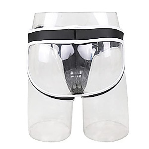 OnundOn Doggy Costume Puppy Panties for Petplay Brief for Cosplay Boxer Short Underwear for Games (White, Only Brief)