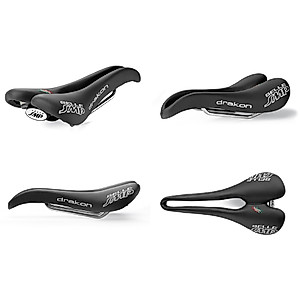 Smp Selle Unisex's Drakon Saddle, Black, Medium/Large