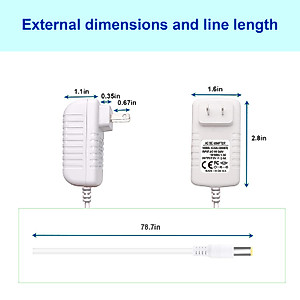 UAUSE 5V Power Charger for Graco Simple Sway, Glider LX/Elite/Premier/Petite LX, DuoGlider, Sweetpeace, DuetSoothe, DuetConnect LX, Nova Baby Swing Adapter Replacement