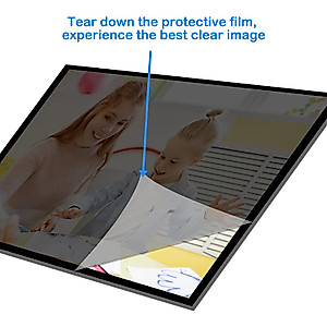 Mositear 10 Pack 4"x6" Premium Super Slim Magnetic Picture Pockets Frames with Black Holds 4 x 6 inches Photo for Refrigerator | NEW VERSION | EASE of INSERTING