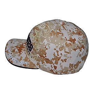 Icon Sports Group US Marine Corps Hat Officially Licensed Digital Camo Military Cap, Unisex Armed Forces Baseball Cap, One Size