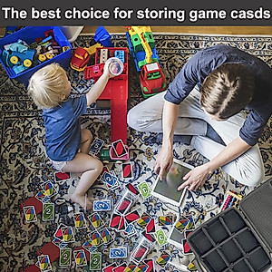 Lumus&Solem Extra Large Game Card Case for 2300-2500+ Cards, Suitable for The Expansion of C.A.H Game Cards and All Other Card Games（Black