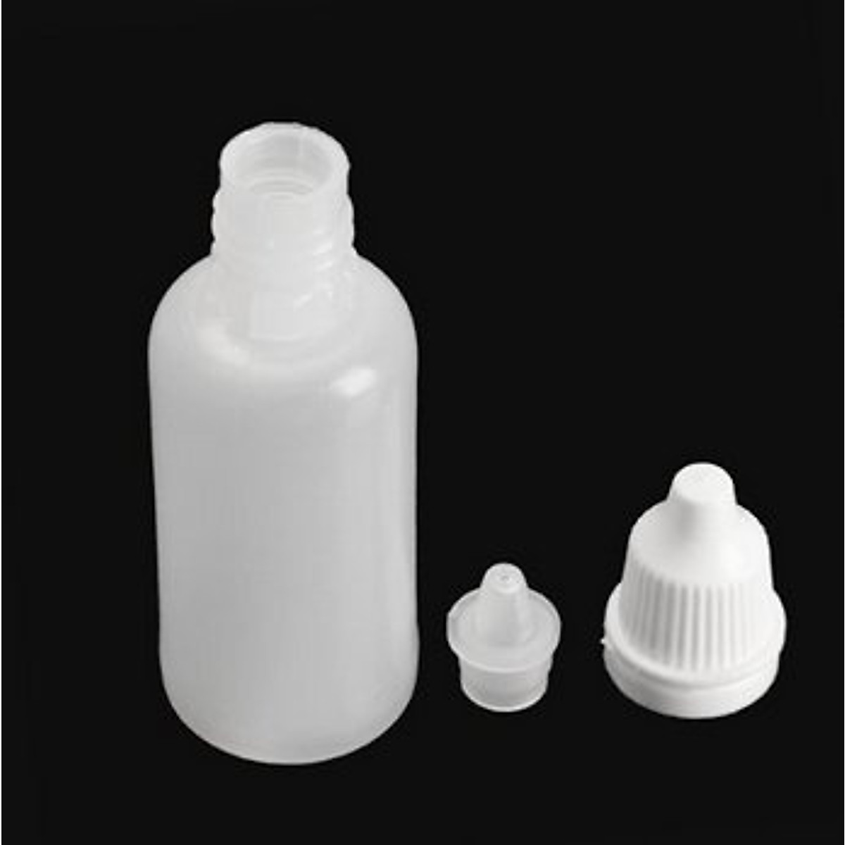 50PCS 10ML Clear Plastic Empty Squeeze Dropper Dropping Bottles(Drops Of Plug Can Removable) Eye Liquid Containers For Personal Care