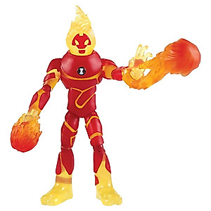 Ben 10 Heatblast Action Figure with Flame Blasts!