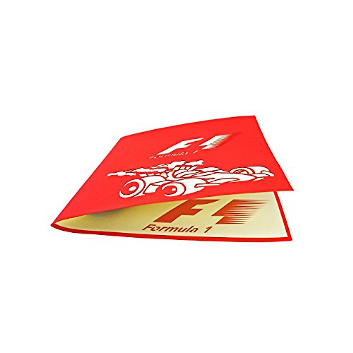PopLife Formula One Car 3D Pop Up Card for All Occasions - Father’s Day, Happy Birthday, Congratulations, Retirement Gift, Work Anniversary - Race Car Drivers, F1 - for Husband, Son, Father, Friend