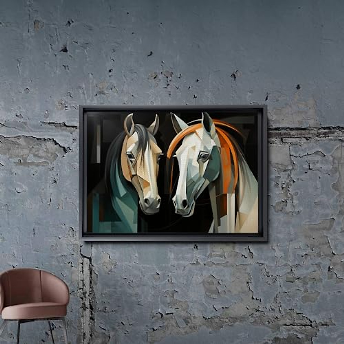 Majestic Black Stallion Galloping In The Clouds, Black Horse On Salt Flats, Canvas Print, Black Horse Print, Black Horse Wall Art