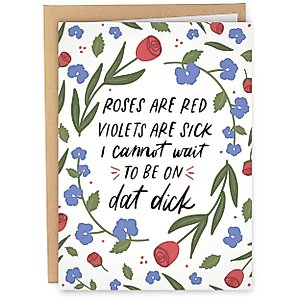 Sleazy Greetings Funny Valentine's Day Card For Boyfriend | I Cannot Wait To Be On Dat | Naughty Birthday Card For Men | Funny Anniversary Cards For Husband