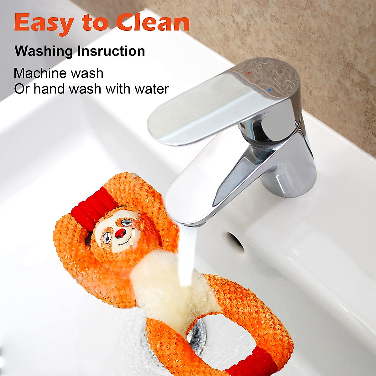 samtotopets Large Squeaky Dog Toys, Stuffed Animal Dog Plush Toy,Interactive Puppy Toys with Crinkle Paper for Small, Medium, and Large Dogs,Daily Companionship, Training Reward Gift.