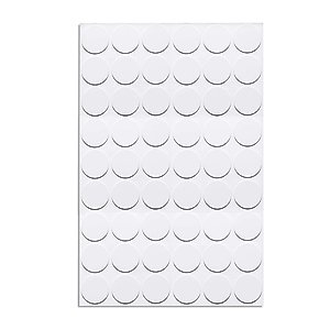 uxcell 1 Sheet/54Pcs Screw Hole Cover Stickers, 21mm Dia PVC Self Adhesive Covers Caps Dustproof for Wood Furniture Cabinet Shelf Wardrobe, White