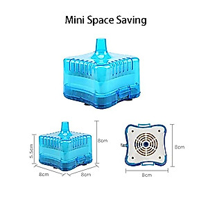 FRIRODSAY Fish Tank Filter Aquarium Sponge Filter Quiet Small for 1-20 Gallon Aquariums Detachable with Activated Carbon and Air Stone