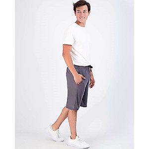 5 Pack Men’s Active Quick Dry Fit Short Pockets Athletic Running Gym Basketball Workout Activewear Sports Men, Set 9, XXL, Pack of 5