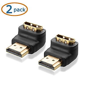 Cable Matters 2-Pack 90 Degree HDMI Adapter with 4K and HDR Support
