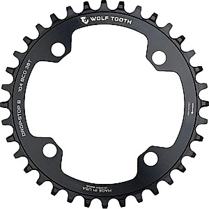Wolf Tooth 104 BCD Spider Mountain Bike Chainring for Shimano 12spd Hyperglide+ Chain (36 Tooth, Drop-Stop ST, MTB)