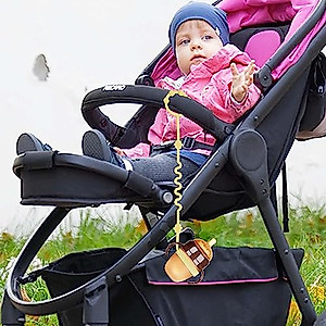 RTMOK Sippy Cup Strap Keep Bottles and Sippy Cups Off The Floor, Sippy Cup Holder Strap Suitable for High Chairs, Strollers and Water Bottles- Dishwasher Safe