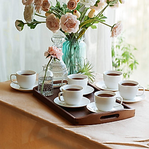 BTaT- Royal Tea Set, 4 Tea cups (8oz), Tea Pot (32oz), Creamer and Sugar Set, China Tea Set for Adults, Tea Service, Tea Cups and Saucer Set, Tea Cups Set of 4, Porcelain Tea Set