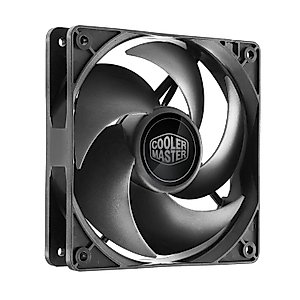 Cooler Master Silencio FP 120 PWM Case & Cooling Fan (4-Pin) - 120 mm Ultra-Quiet Fan (6.5-14 dBA), Sealed Loop Dynamic Bearing (LDB), Exclusive Silent Driver IC, Jam Sensor, MTTF 160K hrs - Black