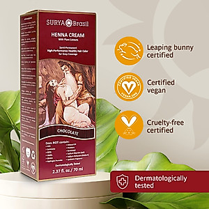 Surya Brasil Products Henna Cream, Chocolate, 2.37 Fluid Ounce