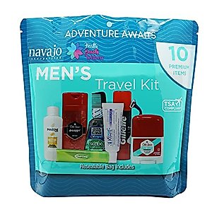 Handy Solutions 10 Piece Resealable Men's Travel Kit