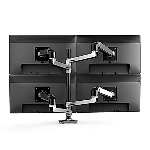 Ergotron – LX Quad Monitor Arm, VESA Desk Mount – for 4 Monitors Up to 40 Inches, 7 to 11 lbs Each – Polished Aluminum