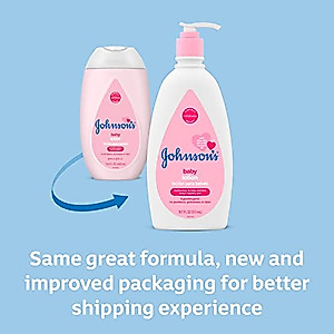 Johnson's Moisturizing Mild Pink Baby Lotion with Coconut Oil for Delicate Baby Skin, Paraben-, Phthalate-& Dye-Free, Hypoallergenic & Dermatologist-Tested, Baby Skin Care, 18.7 Fl. Oz