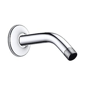 ZM 6-inch Stainless Steel Shower Arm for Shower Head Extension with Flange