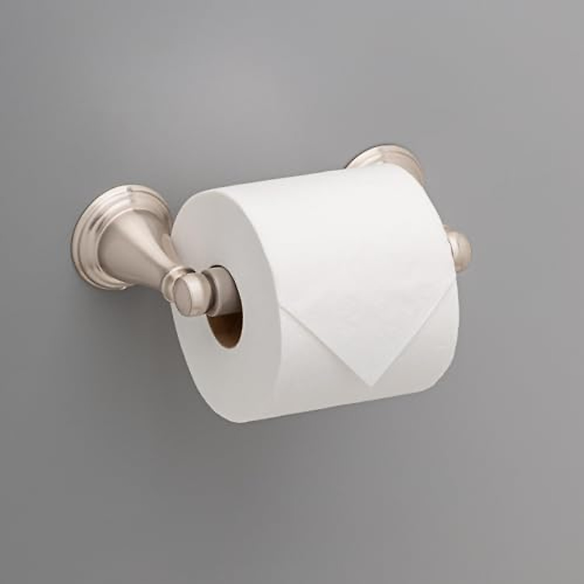 DELTA 79650-BN Windemere Toilet Paper Holder, 8.31 x 3.46 x 2.36 Inches, SpotShield Brushed Nickel