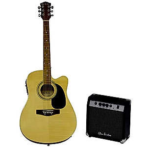 Glen Burton GA204BCO-NT Acoustic Electric Cutaway Guitar, Natural