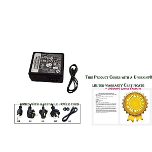 UpBright AC/DC Adapter Compatible with HP CQ191-60017 +32V/+12V 313mA/166mA 3070a 3520 4610 4620e 5510e 5514e 5515e 5520e 6510e 6520e OfficeJet 4610 4620 4622 Printer Liteon PA-1100-06H PA-110006H