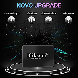 Bliksem SSD 256gb With Sata Cable H650 SATA III 6Gb/s 2.5″7mm 3D NAND Internal Hard Drive Up to 500Mb/s Solid State Drive For Laptop and PC (Black 256GB)