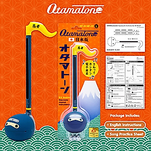 Otamatone Classic Ninja [Officially Licensed] Japanese Character Electronic Musical Instrument Portable Synthesizer from Japan Maywa Denki for Children Kids and Adults Gift