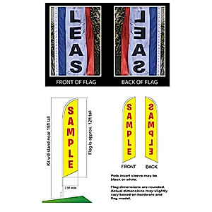 CBD Sold Here Smoke Shop E-Cig Vapor Kratom Advertising Feather Flag Kits Package, Includes 4 Banner Flags, 4 Flag Poles, 4 Ground Stakes