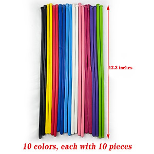 Latex Balloons, 100-pack, 260Q Long Twisting Balloons,Birthday, Wedding, Baby Shower, Party Decoration