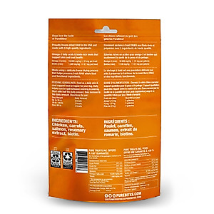 PureBites+ Skin & Coat Freeze Dried Dog Treats, 5 Ingredients, Made in USA, 3oz